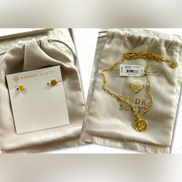 Kendra Scott | Jewelry | Nwt Kendra Scott Gold Color Set | Poshmark